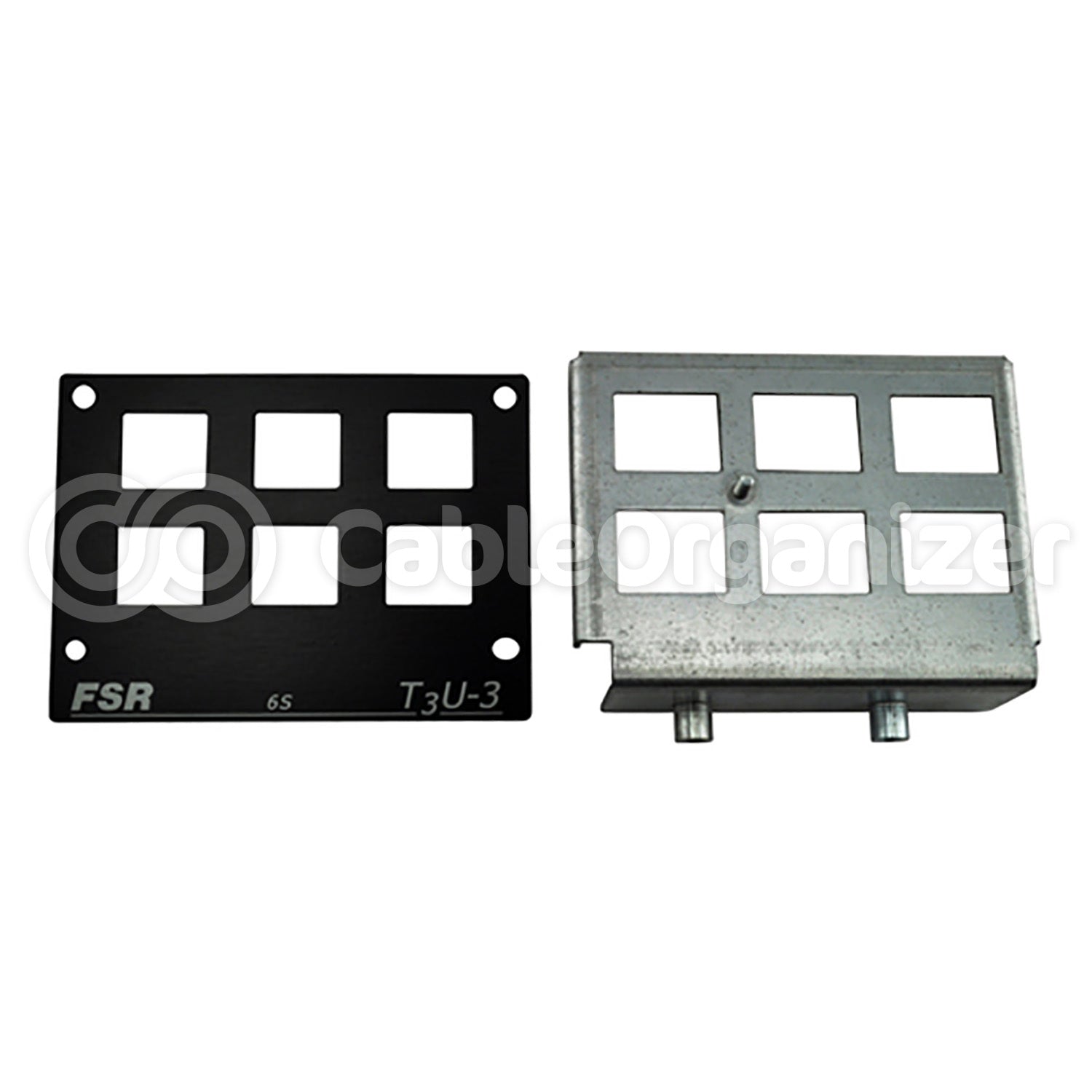 FSR T3U-3 Tilt Up Table Top Box Plates – CableOrganizer