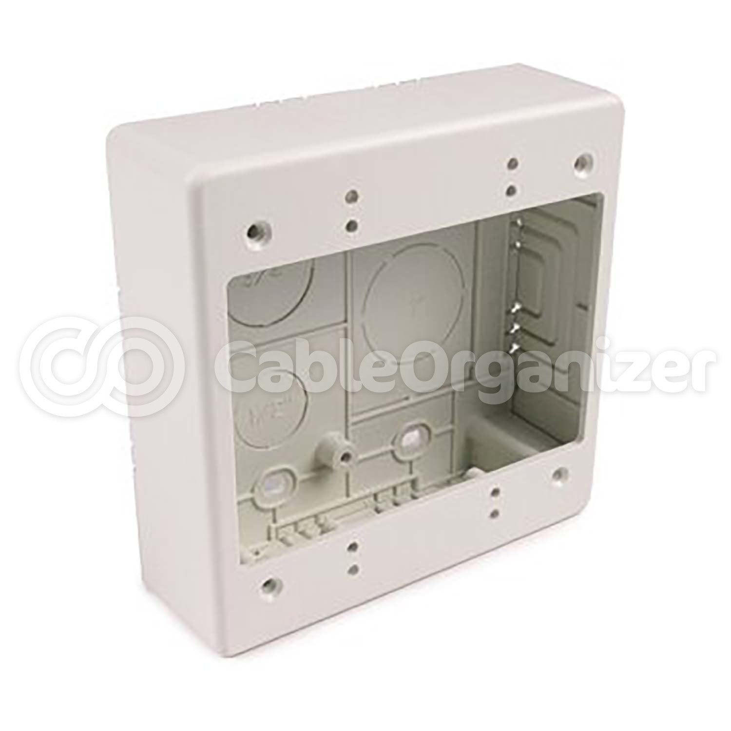 HellermannTyton® Power Rated Raceway - Dual Gang Junction Box ...